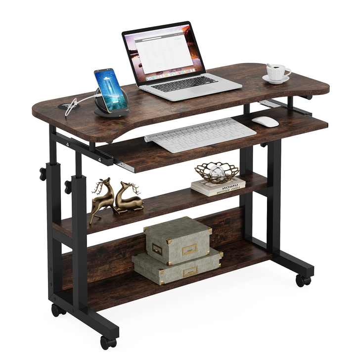 Tribesigns Height Adjustable Portable Laptop Desk with USB