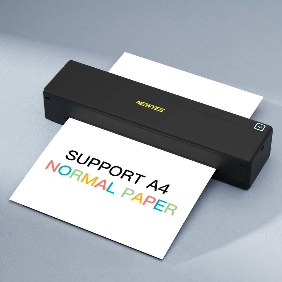 NEWYES LD0806 Printer Inkjet Mini Pintar A4 Portabel dengan Koneksi ...
