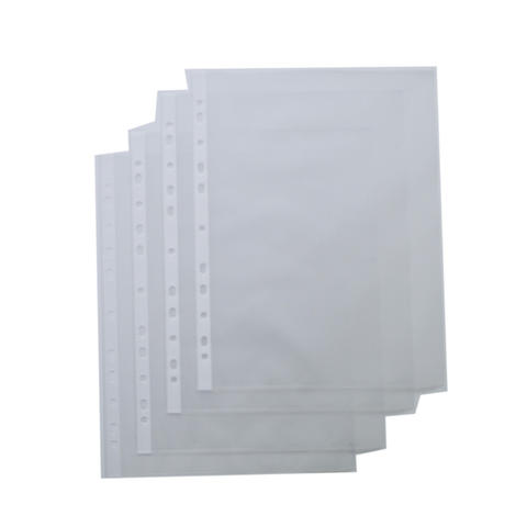 A4 Size PP Plastic Sheet Protectors - Transparent & Durable