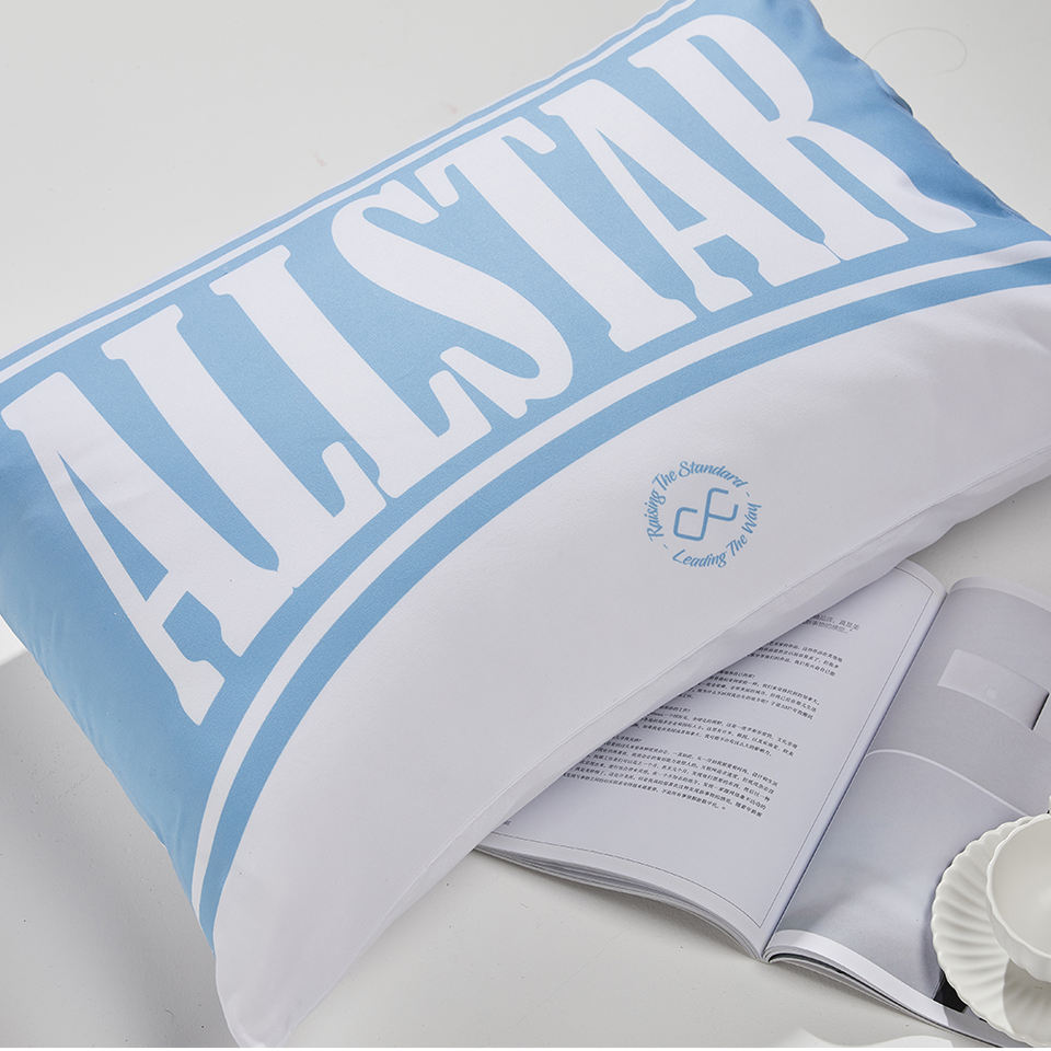 100% Cotton Printed Pillowcase Logo Sublimation Pillow Cover with Open ...