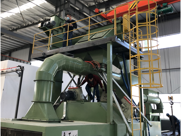 Roller Pass Through Shot Blasting Machine with Centrifugal Blasting ...