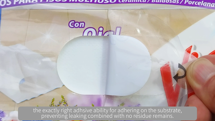 Wet Towel Rigid Reclose Labels Raw Material Master Roll Transparent ...