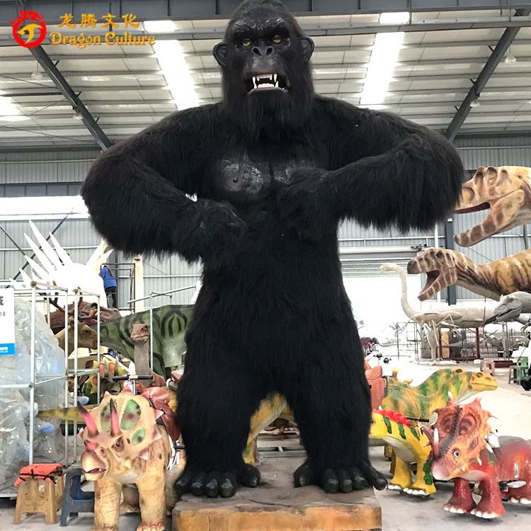 Gorilla Animatronic - Fiberglass Sculpture by Dragon Culture