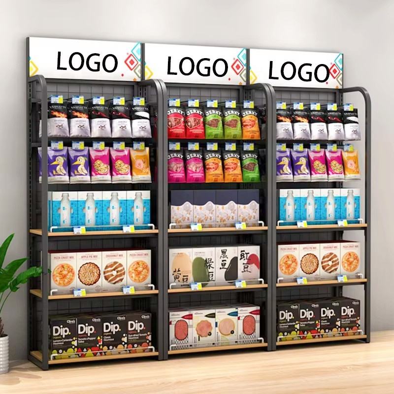 Snacks & Drinks Display Rack - Metal, Environmentally Friendly