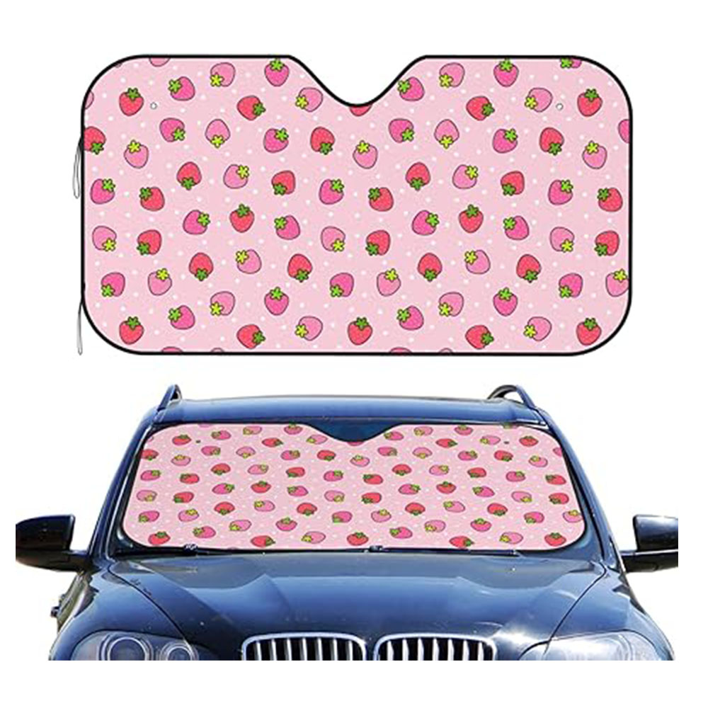 Pink windshield sun shade store