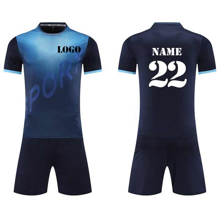 Shop Custom Navy Blue Soccer Jerseys - Quick Dry & Durable