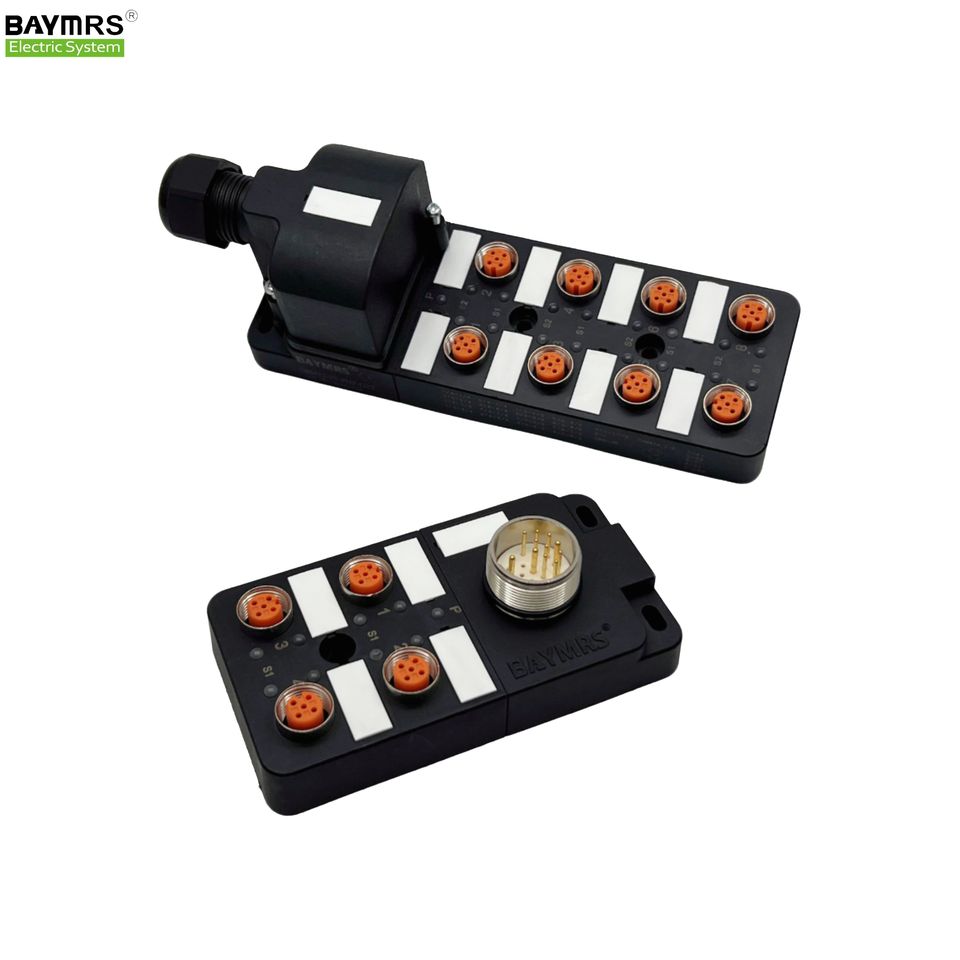 BAYMRS M12 4-Port Industrial Components Double Signal Distribution ...