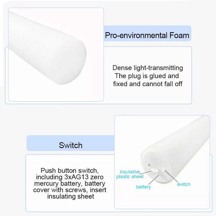 Nicro Wholesale Custom Colorful Luminous Flashing Sponge Cheer Light ...