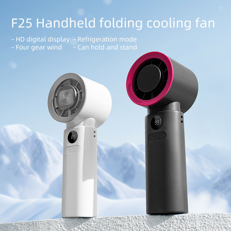 F25 Handheld Cooling Fan with Refrigeration Mode and CE FCC ...
