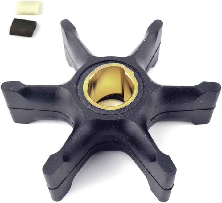 Water Pump Impeller with Key for Johnson Evinrude Outboard 40 - 75 HP ...