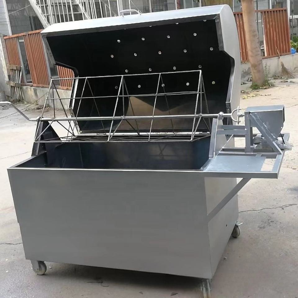 Whole Rotating Sheep Roaster - Efficient Barbecue Solutions