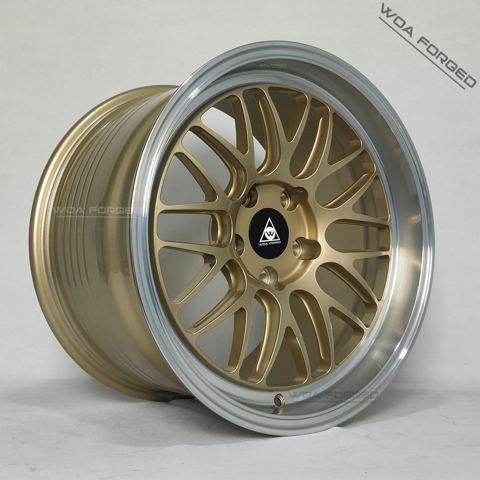 Custom Forged Alloy Wheels - Gold Rims for BMW, Ford, Porsche