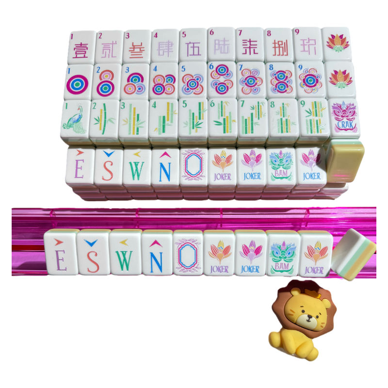 Customizable Logo Color Acrylic Mahjong Tiles 160 Min Order 1 Portable ...