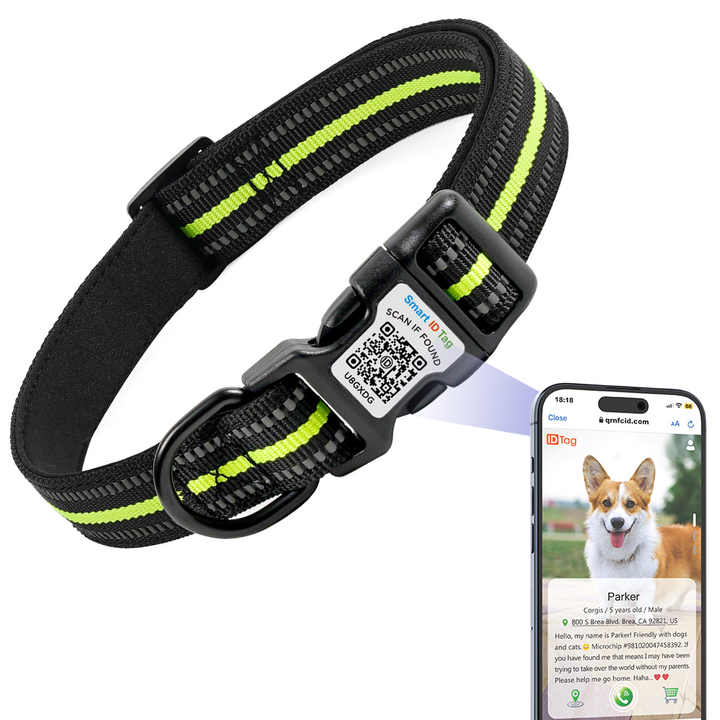 Software Ready Customizable Western Style Smart ID QR Code Pet Dog Neck ...