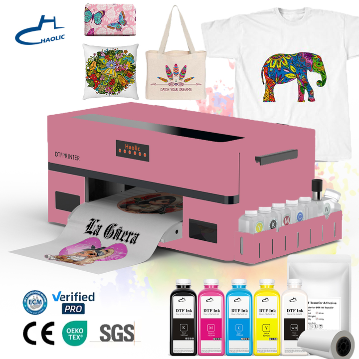 2025 Haolic Pink Kit XP600 DTF Printer Heat Transfer Pet Film A3 With ...