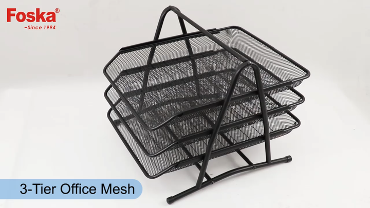 Foska Office Desktop Mesh Organizer - Durable & Stylish
