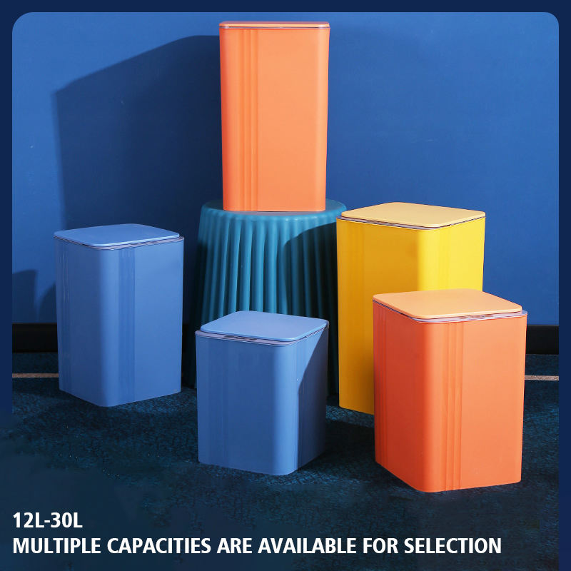 Smart Sensor Touchpad Induction Trash Can Rechargeable Battery Operated ...