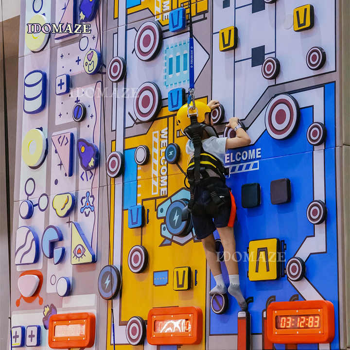 Factory Wall Mounted Climbing Holds Customized Rock Climbing Wall for ...