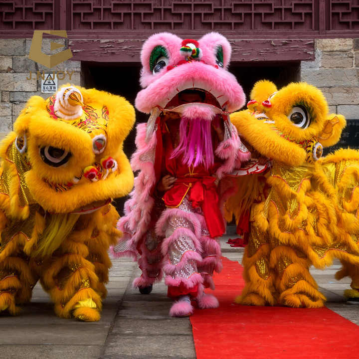 Jnz24ld Traditional Adult Lion Dance Costume for Chinese New Year