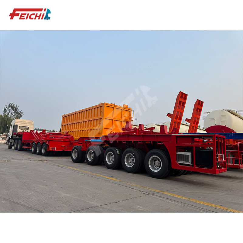 120 Tons Heavy Duty Steel Girder Transport Semi-Trailer Hydraulic ...
