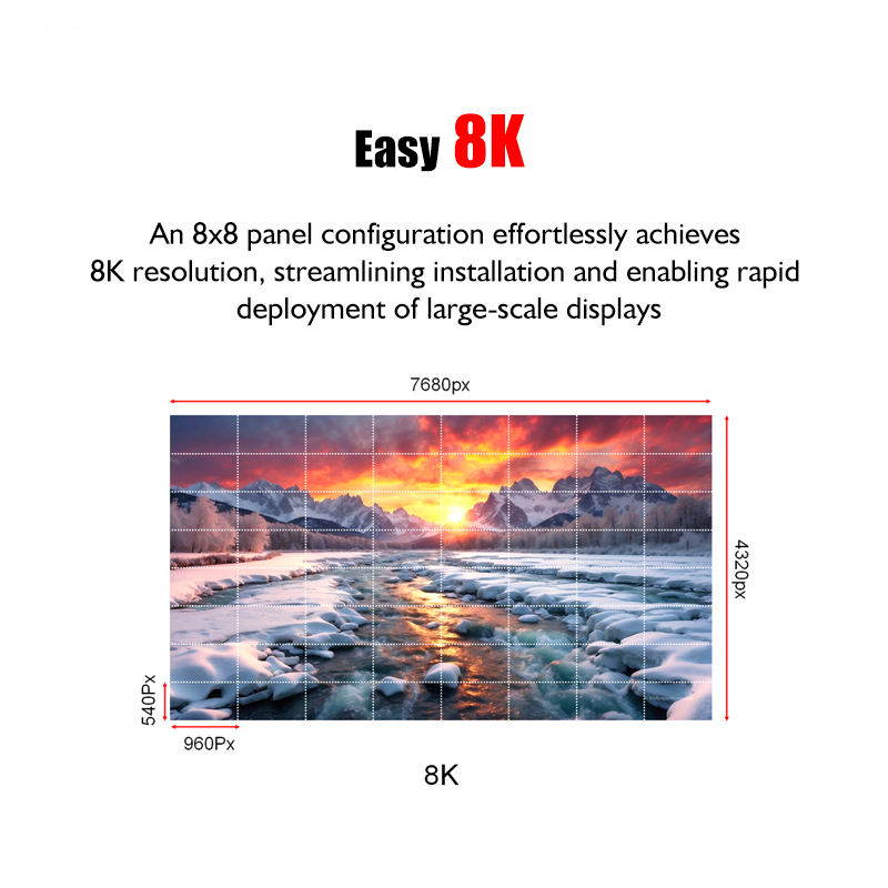 For UE 8K P0.7 Ultra Slim Micro COB Indoor LED Screen Video Wall ...