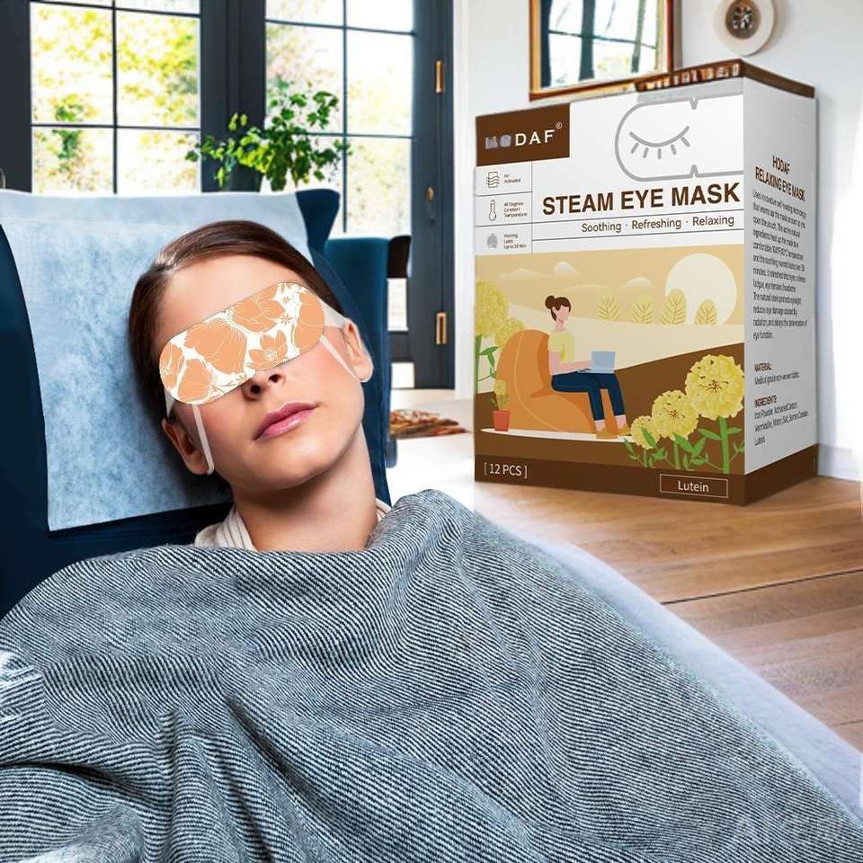 Custom Label Eye Steam Mask Heat Steam Eye Mask Heated Eye Compress ...