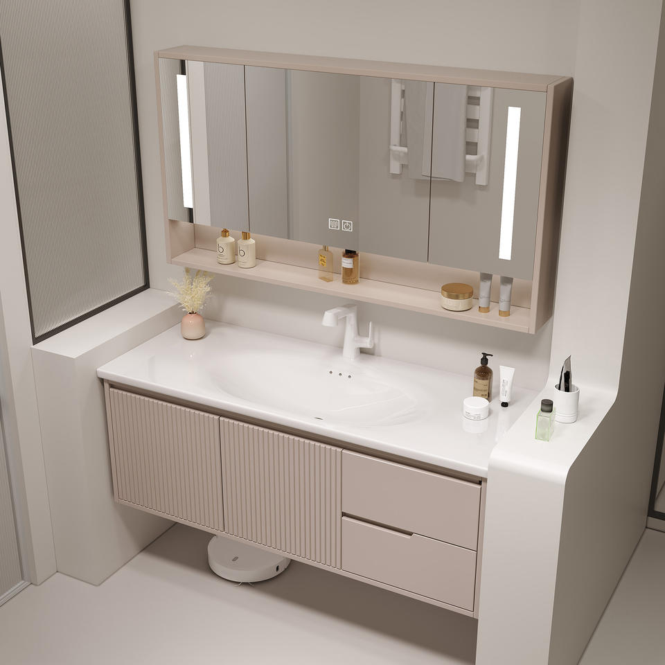 Modern Minimalist Bathroom Vanity with Floating Wall-Mounted Design ...