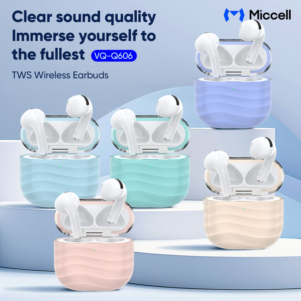 Miccell True Wireless ANC Earbuds LED Indicator JL Chipset for 5.4 IPX4 ...