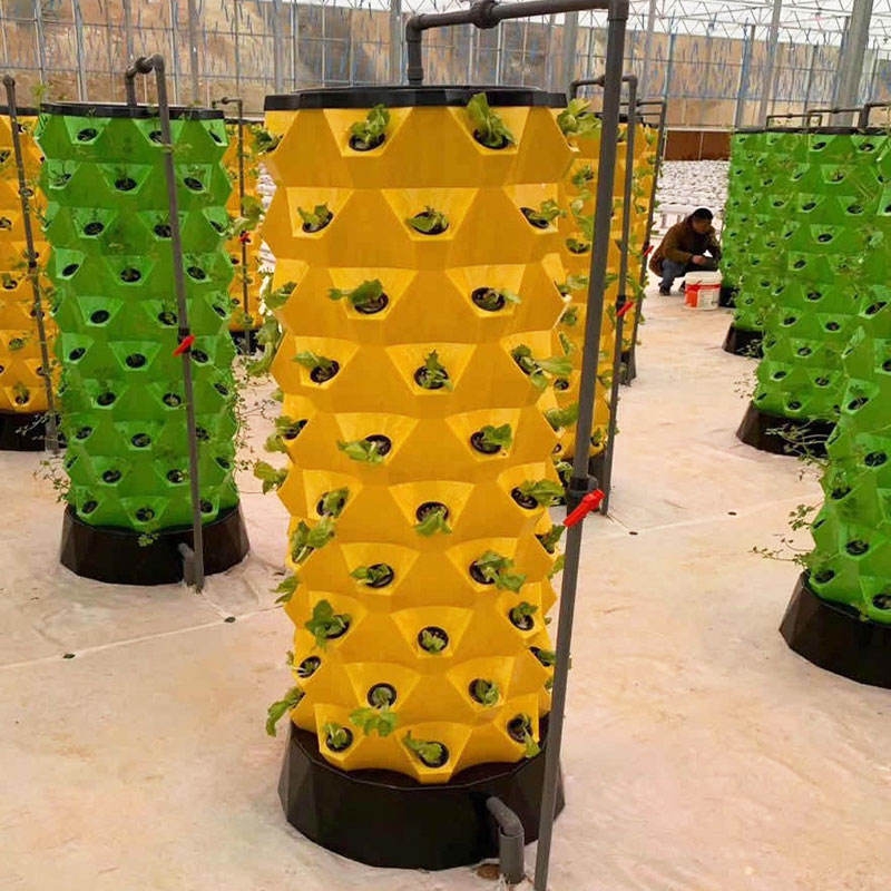Large Automatic Commercial Hydroponic Vertical Garden Towers LED Grow ...