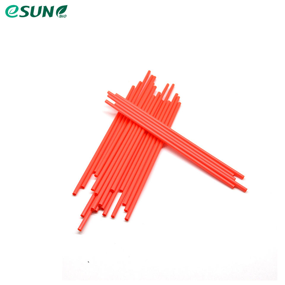 PLA Straight Straw 6*210mm Individually Paper Wrapped Different Color ...