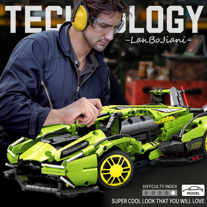 1:14 Scale RC Race Car Kits - STEM Educational DIY Building