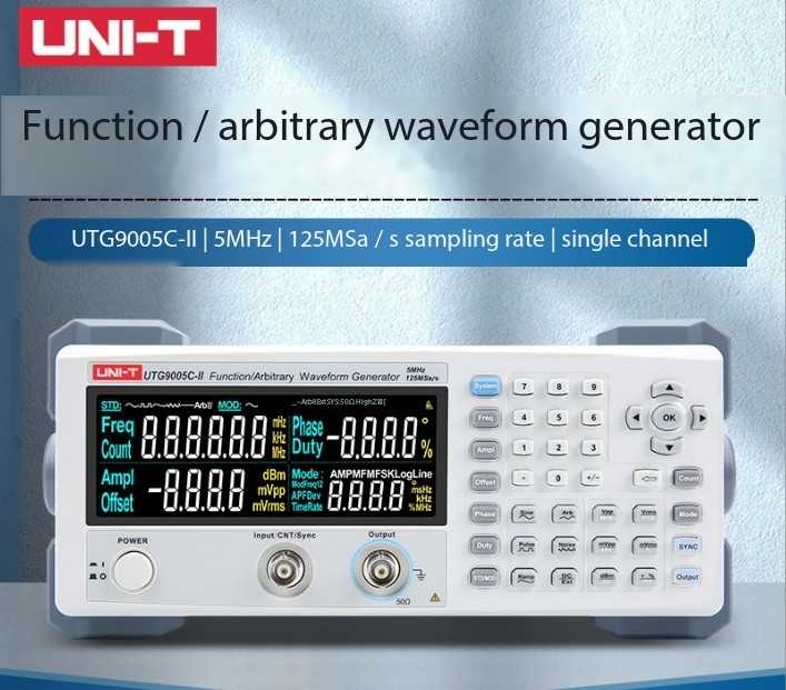 UTG9005C-II Signal Generator - 2M Function, 5M Arbitrary Waveform