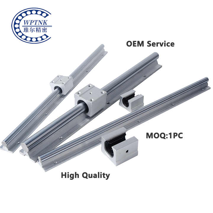 CNC Aluminum Round Custom Lengths Linear Shaft Rail SBR12