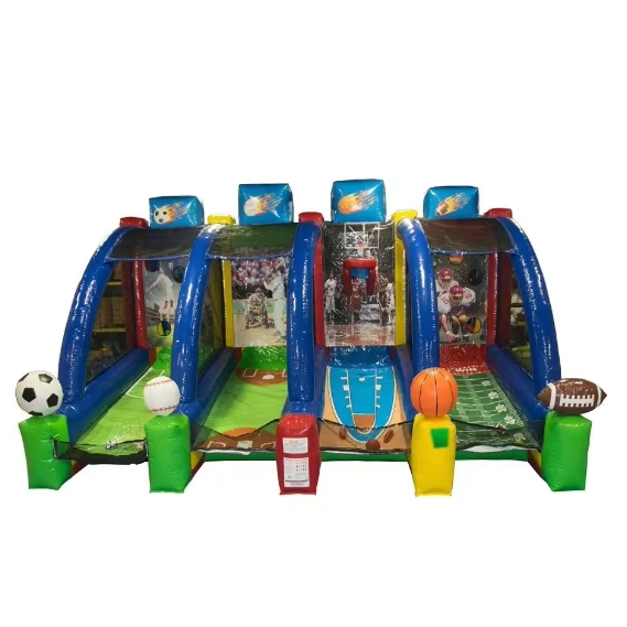 Popular Carnival Sports Interactive Inflatables Connect 4 Basketball ...