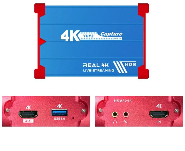 MiraBox HSV3215 4K Capture Card USB3.0 YUY2 4K@30 Capture Rate Live ...