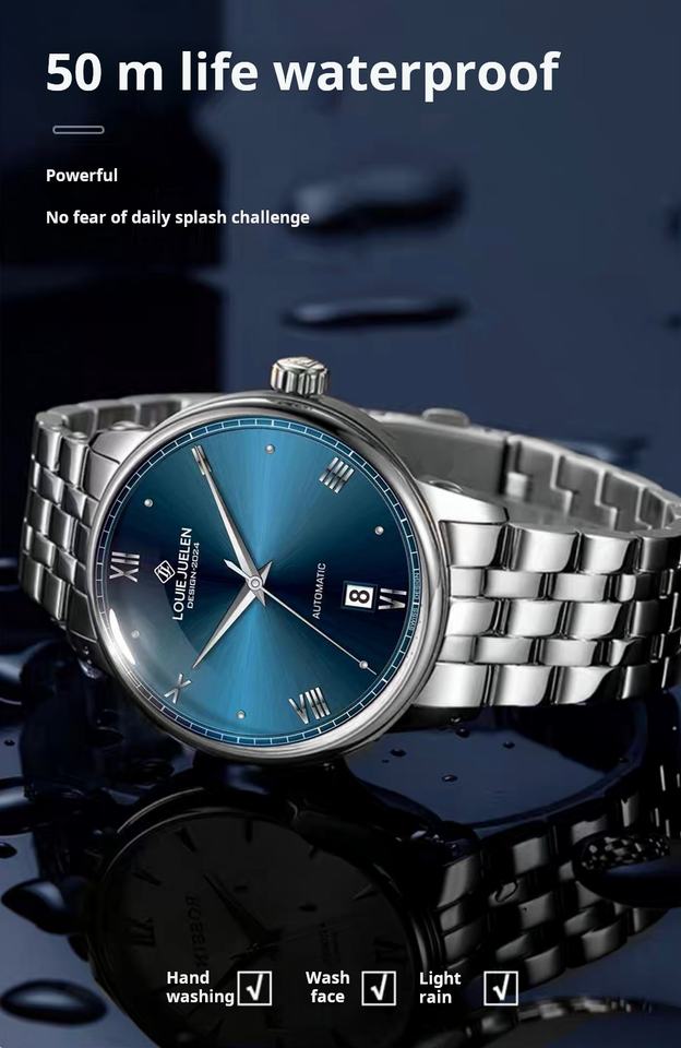 Louie Juelen Business Casual Fully Automatic Mechanical Watch Luxury ...