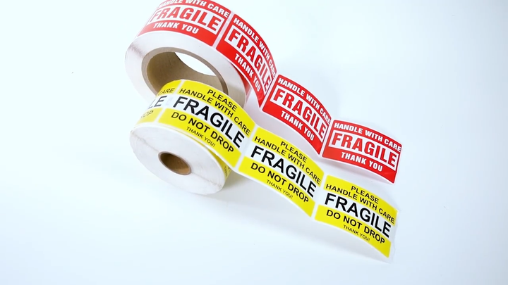 FRAGILE - HANDLE WITH CARE Labels 2"x3"x500 Fba Labels Roll Fragile ...