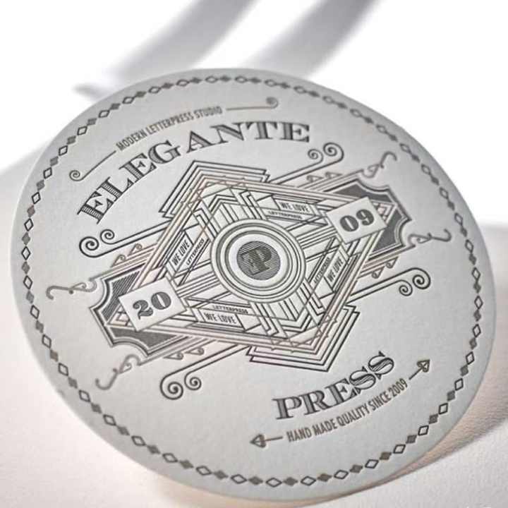 Factory Direct Intaglio Letterpress Paper coaster Absorbent Paper Cup ...