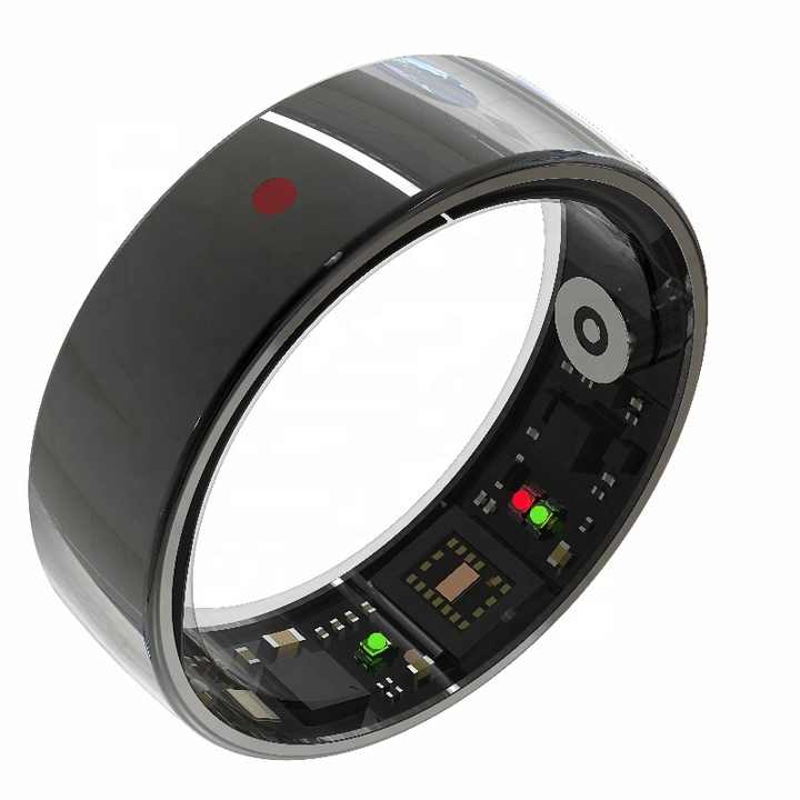 Letronics RM1A Black Smart Ring for Men Women App Controlled Fitness ...
