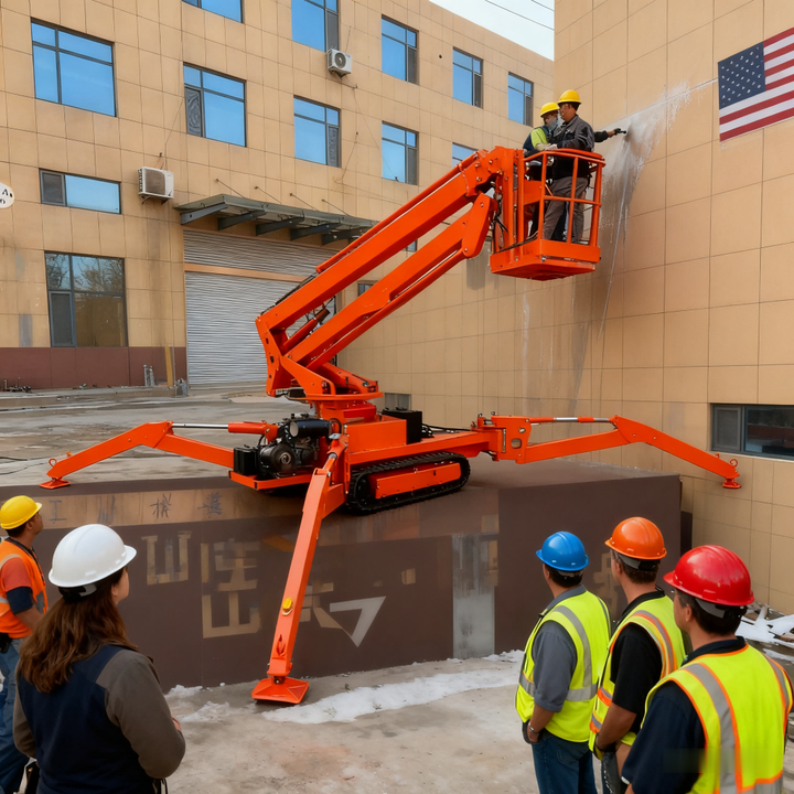 New Condition Cherry Picker Crawler For Boom Lift 18M 20 30 40M Spider ...