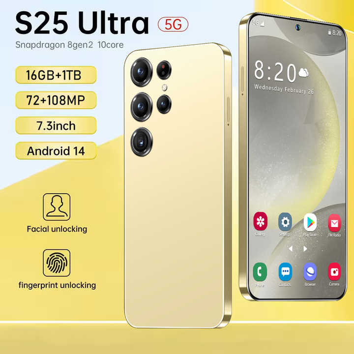 S25 Ultra 5G Smartphone 16GB+1TB 10-Core Deca Core CPU 108MP Beauty 7 ...