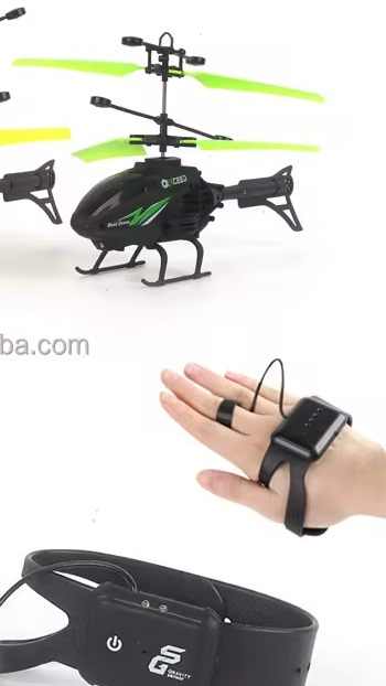 2024 KK New Hand Sensor Flying Helicopter with Watch Controller