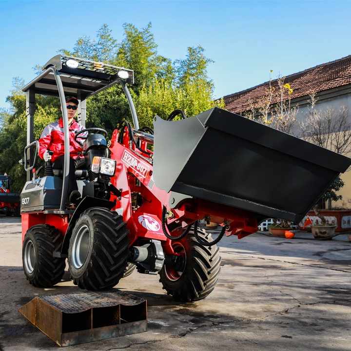 New Design 4x4 Mini Loader Wheel Loader 807 Mini Wheel Loader For Sale ...