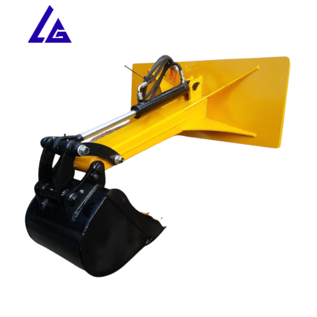Skid Steer 12" Bucket Backhoe Arm Trenching Bucket Skid Steer Digger ...