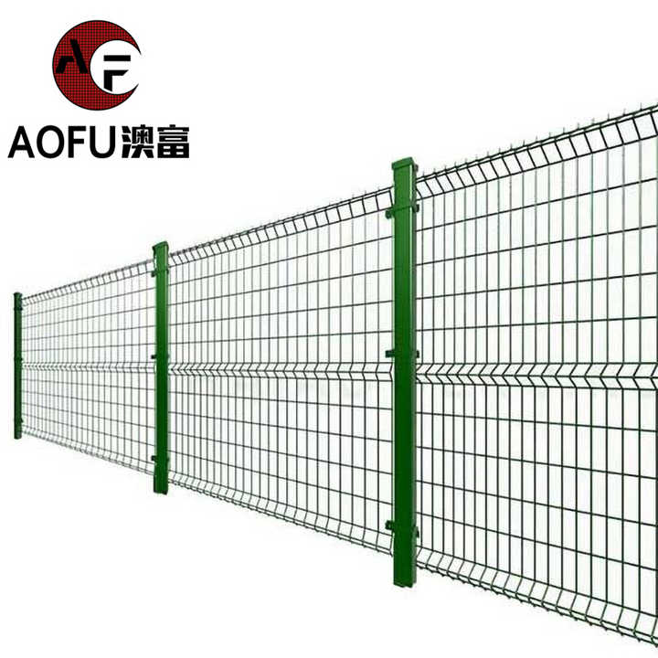 High Quality Hot Galvanized Steel Metal Pvc Coated Green 3d V Bending Curved Welded Wire Mesh ...