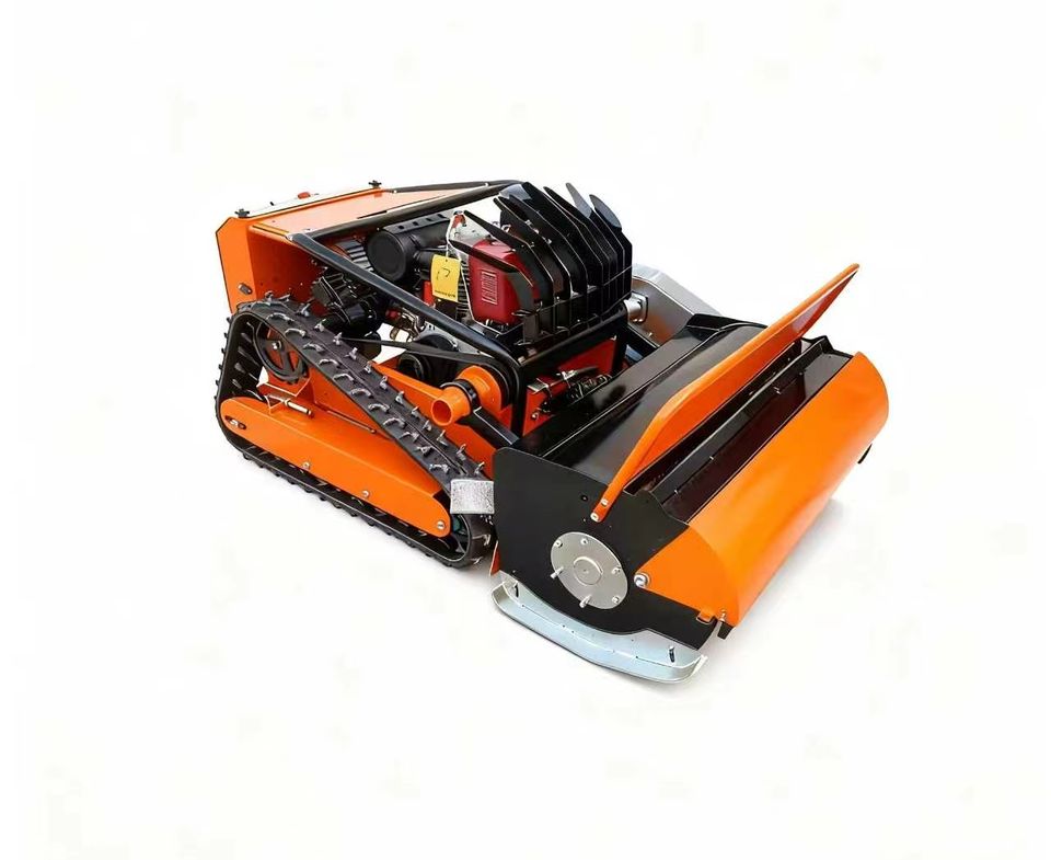 High Power 420cc Triangular Crawler Tracks Automatic Remote Lawn Mower ...