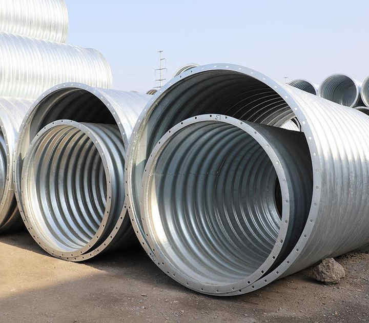 Large Diameter Galvanized Steel Culvert Pipes for Drainage