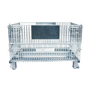 wire mesh pallet cage steel mesh crates, wire mesh pallet cage steel ...