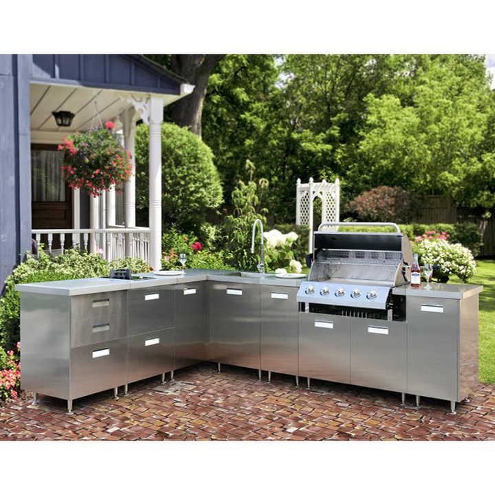 Modular Outdoor BBQ Kitchen - Durable 304 Stainless Steel