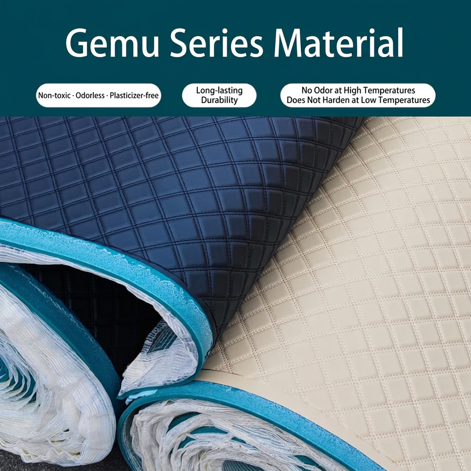 Universal PVC Single Layer Coil Car Floor Mat 10mm Quilted Nappa Style ...